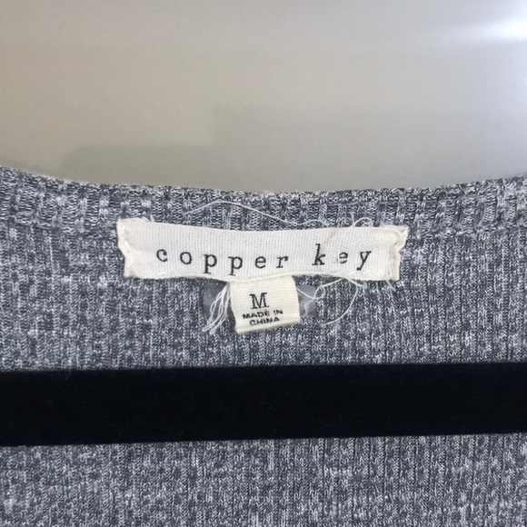 Copper Key | Dresses | Knit Gray Dress By Copper Key | Poshmark
